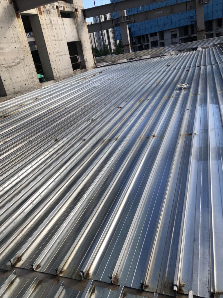 Installation points for metal deck